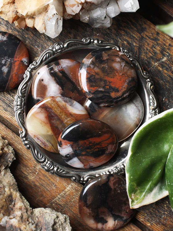 Autumn Agate Worry Stone - Rite of Ritual