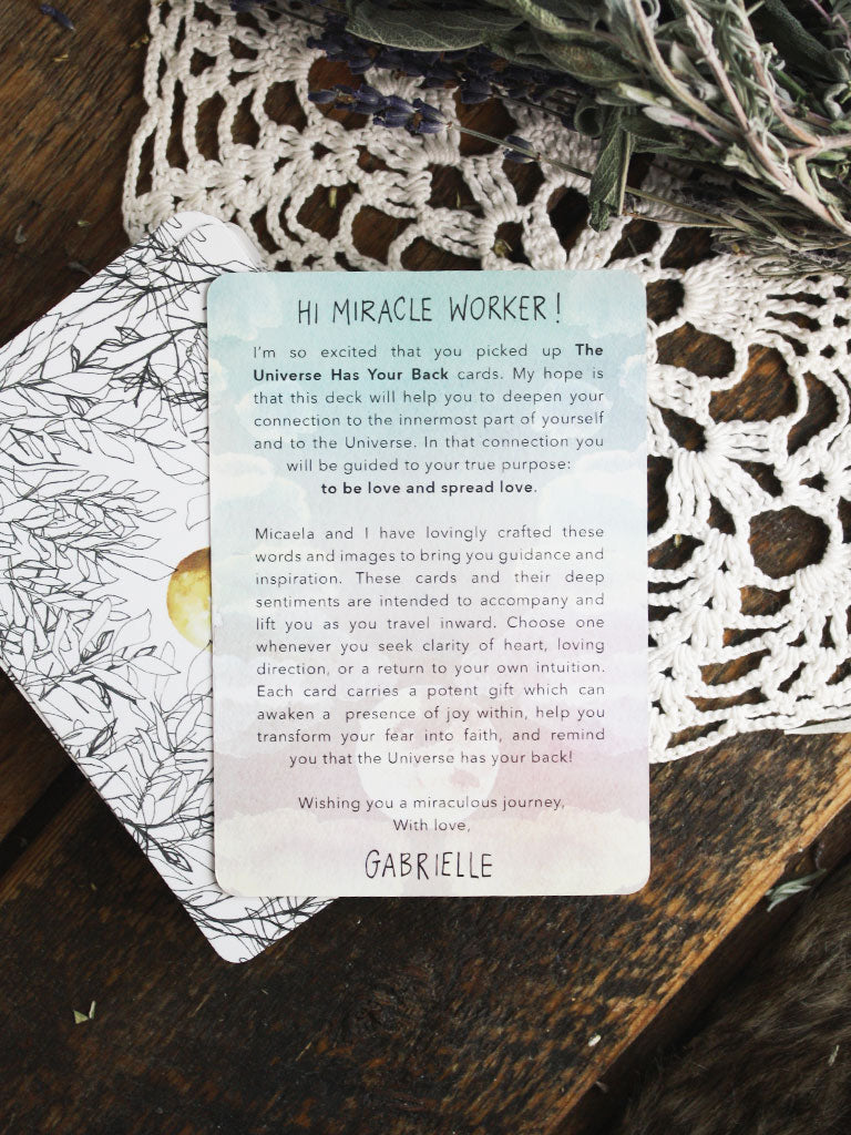 The Universe Has Your Back Oracle Cards - Rite of Ritual